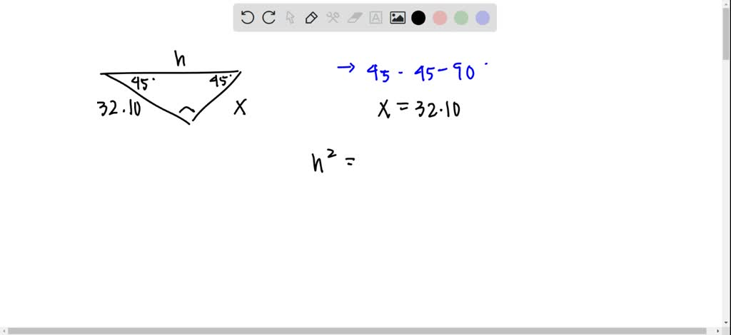 SOLVING RIGHT TRIANGLES Find the missing lengths