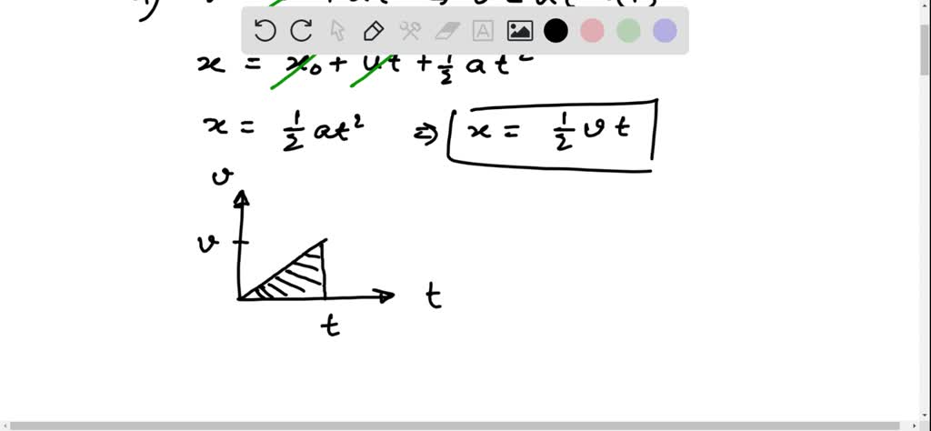 SOLVED:(a) Show that the area under the curve of a velocityversus-time ...