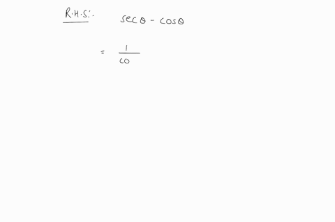 SOLVED:Verify that each trigonometric equation is an identity. (sin^2 θ ...