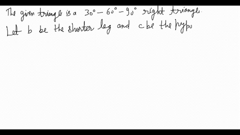 Solved For Each Triangle Find The Missing Length S Give An Exact