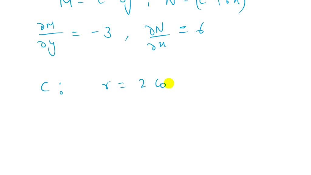 SOLVED:Use Green's theorem to calculate the work done by force F on a particle that is moving ...