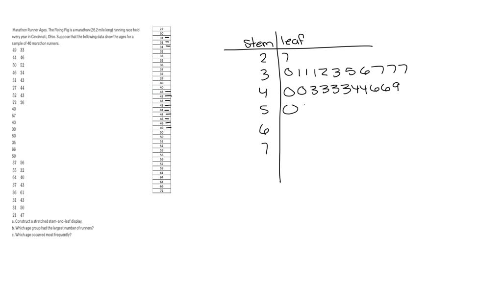 Marathon Runner Ages. The Flying Pig is a marathon (26.2 mile long ...