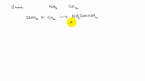 SOLVED:Write a balanced equation for the formation of urea, (NH2)2 CO ...