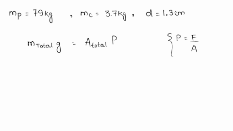 SOLVED:A 79-kg person sits on a 3.7-kg chair. Each leg of the chair ...