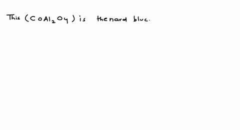 SOLVED:Thenard blue is (a) Cu(NH3)4 SO4 (b) CoAl2 O4 (c) K2 Fe[Fe(CN)6 ...