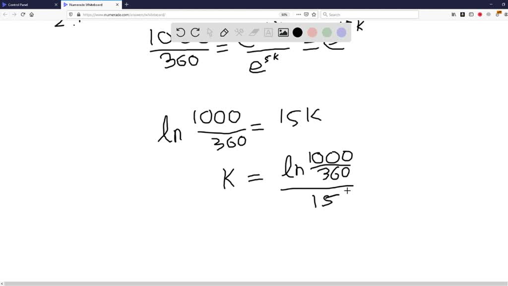 Use this scenario: A biologist recorded a count of 360 bacteria present ...