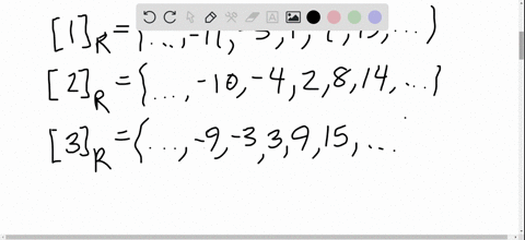 SOLVED:Show that the partition formed from congruence classes modulo 6 ...