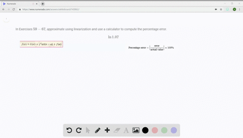 SOLVED: In Exercises 59-67, approximate using linearization and use a calculator to compute the ...