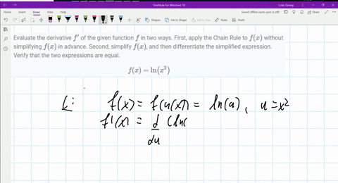 SOLVED:Find the derivative in two ways: (a) using the Chain Rule ...