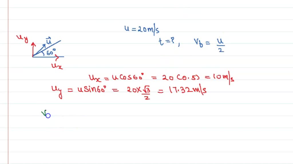 ⏩SOLVED:A particle is projected vertically upwards with speed 20 m… | Numerade