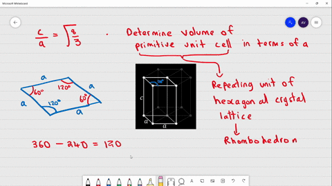 SOLVED:In a simple hexagonal lattice, c / a=√(8 / 3). Determine the ...