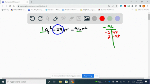 SOLVED:In each of the following, find the missing factors, using the ...