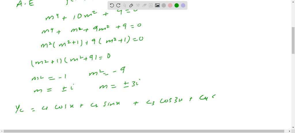 For each of the differential equations in exercise set up the correct ...
