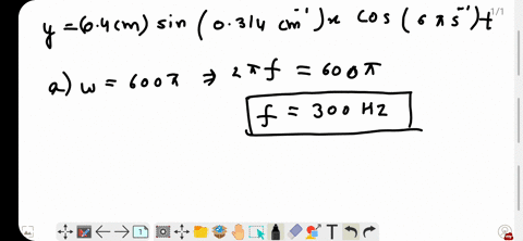 The equation for the vibration of a string, fixed at both...