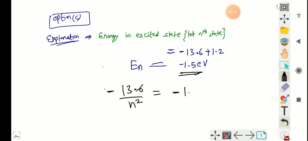 Video Solution Ionisation Potential Of Hydrogen Atom Is 13 6 Ev