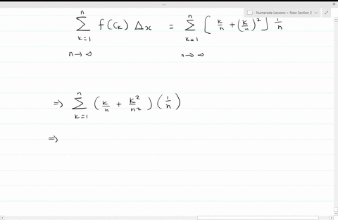 SOLVED:For the functions find a formula for the Riemann sum obtained by ...