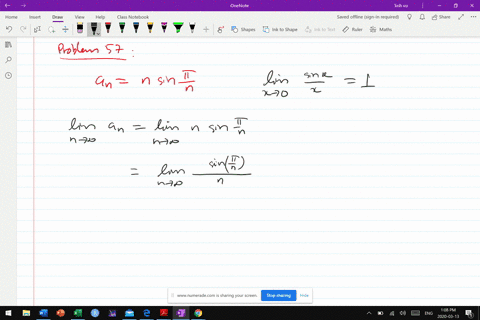 SOLVED:In Exercises 35-62, use the appropriate limit laws and theorems ...