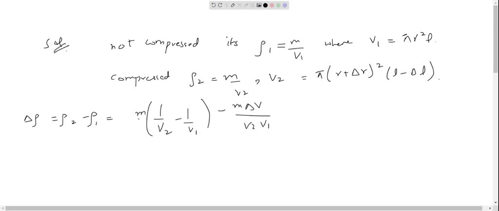 The pipe with two rigid caps attached to its ends is subjected to an ...