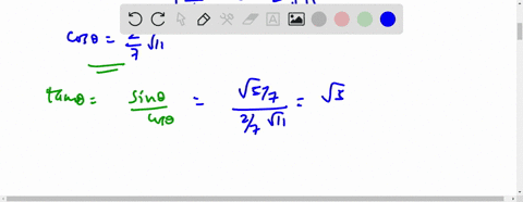 SOLVED:Find the five remaining trigonometric finction values for each angle. sinθ=(√(5))/(7 ...