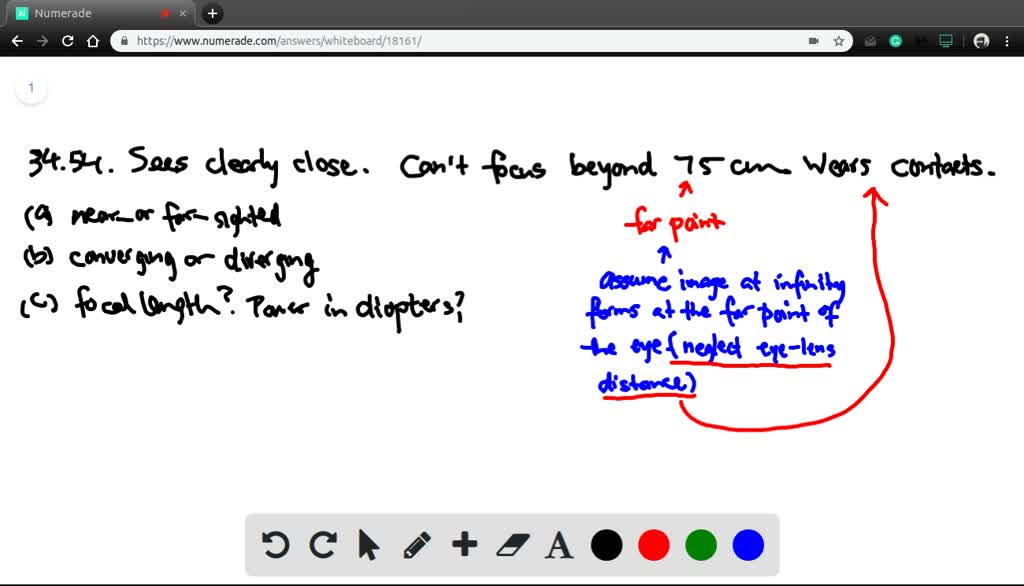 SOLVED A Person Can See Clearly Up Close But Cannot Focus On Objects SOLVED A Person Can See Clearly Up Close But Cannot Focus On Objects