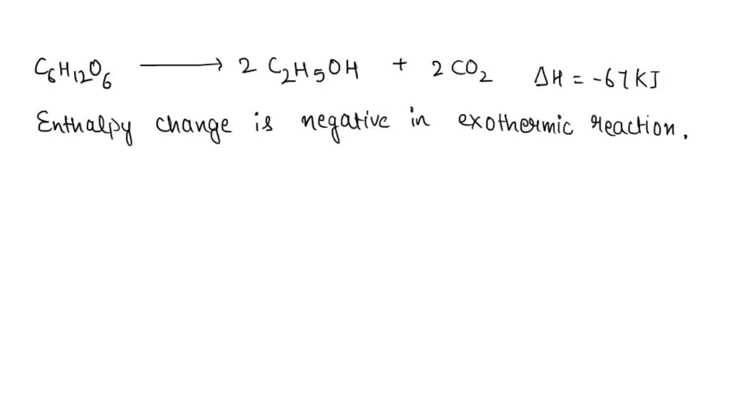 SOLVED: "The equation for the fermentation of glucose to alcohol and ...