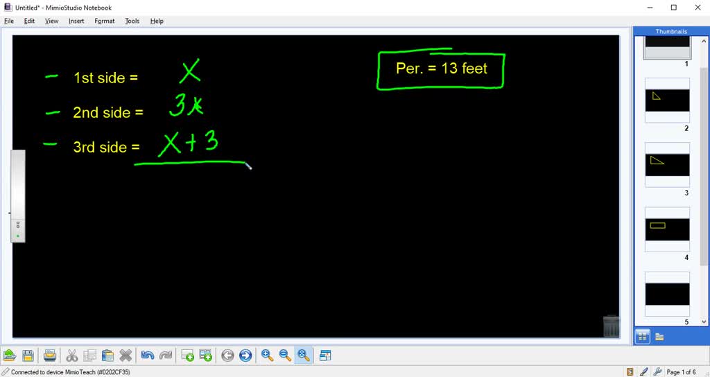 SOLVED:In the following exercises, solve using triangle properties. One side of a triangle is ...