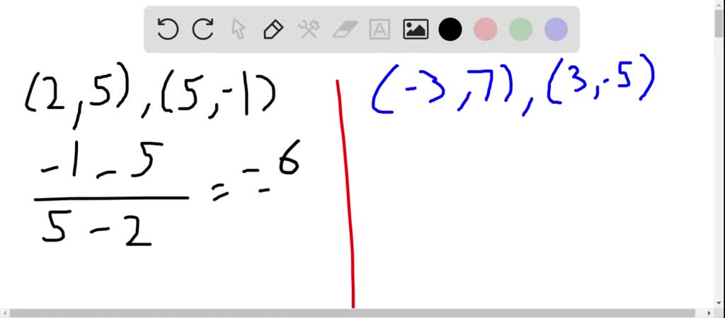 SOLVED:Use the descriptions of each pair of lines given below to find ...