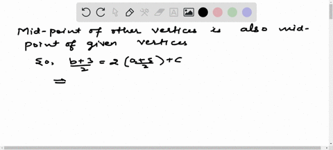 Two consecutive vertices of a rectangle of area 10 unit ^2 are (1,3 ...