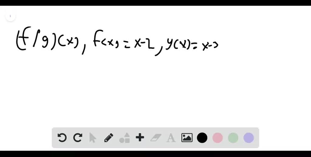 SOLVED True Or False The Domain Of The Quotient Function f G x