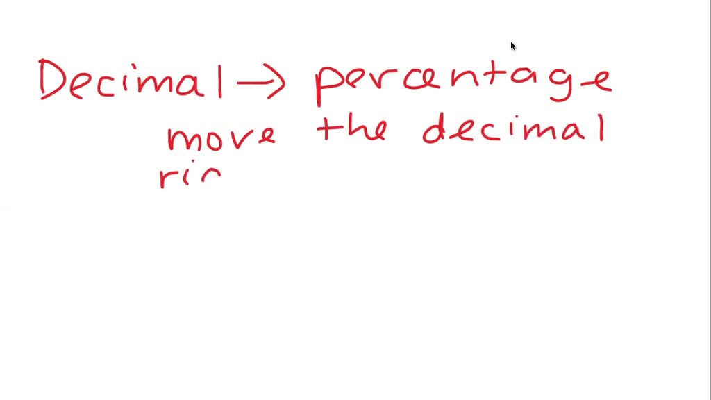 SOLVED:Convert the following percents to decimals. (3)/(5) SOLVED:Convert the following percents to decimals. (3)/(5)