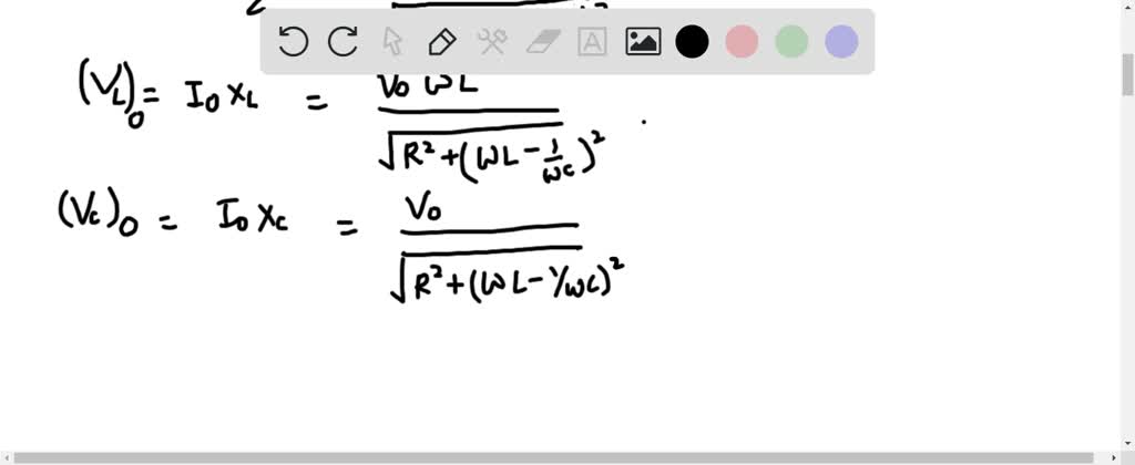SOLVED:31.51. An L-R-C series circuit is connected to an ac source nf constant voltage amplitude ...