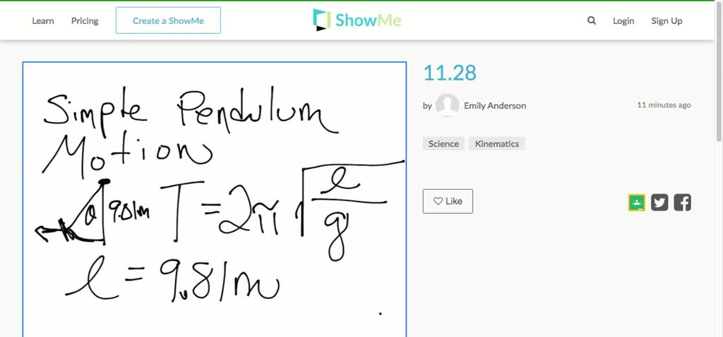 SOLVED:What is the value of the temporal period of a simple pendulum 9. ...