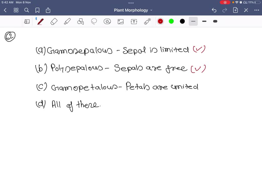 SOLVED:Select the correct matching: (a) Gamosepalous - Sepal is united ...