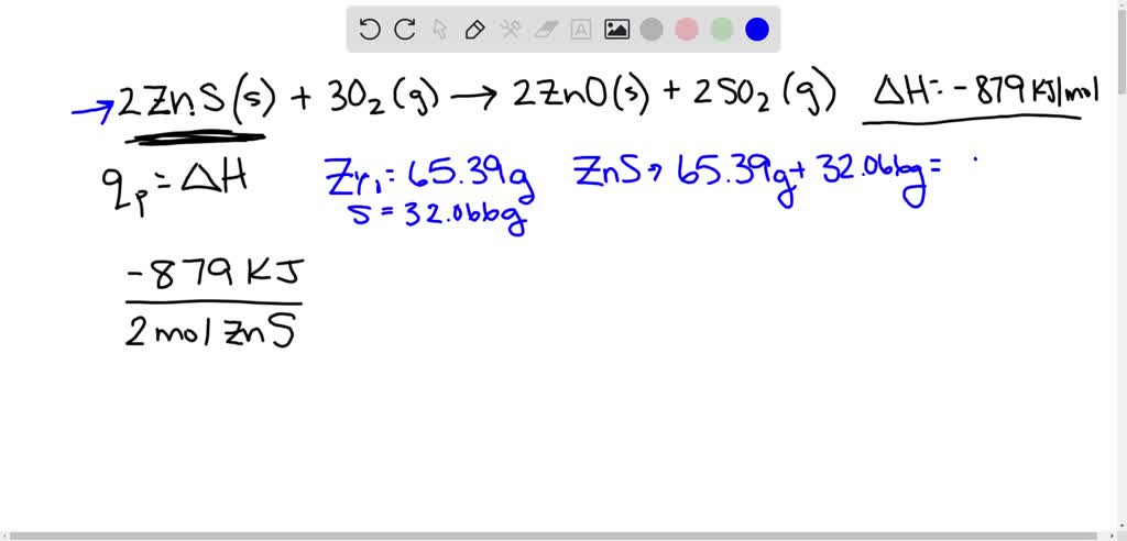 The first step in the industrial recovery of zinc from the zinc sulfide ...