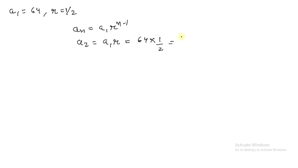 A Geometric Sequence Has First Term 1 4 And Common Ratio 2 Which Term Of The Sequence Is