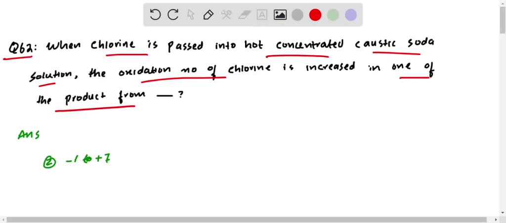 ⏩SOLVED:When chlorine is passed into hot concentrated caustic soda ...