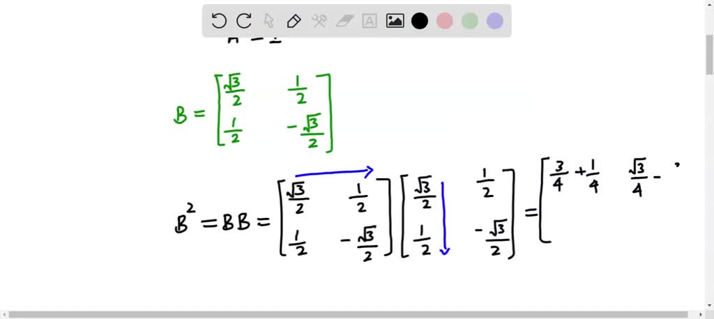 Find three 2 by 2 matrices, other than A=I and A=-I, that are their own ...