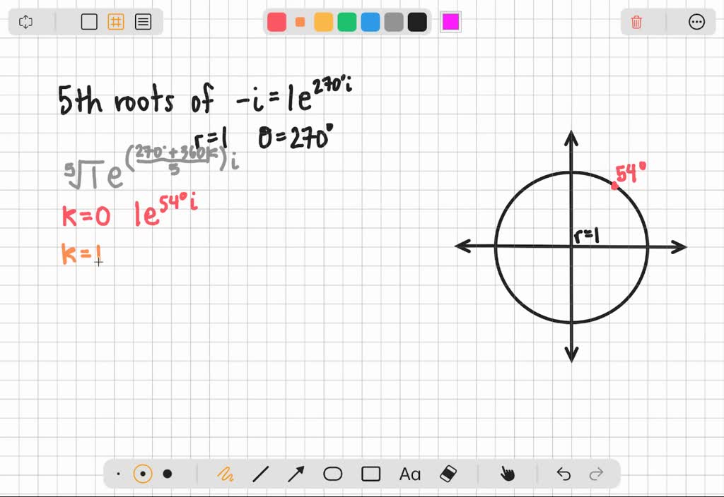 SOLVED:For n and z as indicated in Problems 47-52, find all nth roots of z . Write answers in ...