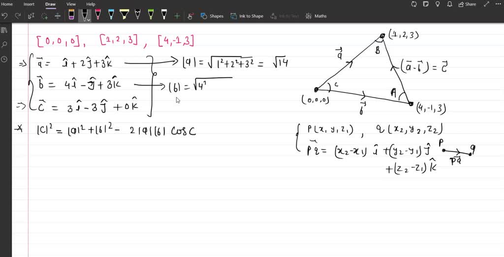 ⏩SOLVED:Determine the acute angles in the triangle whose vertices… | Numerade