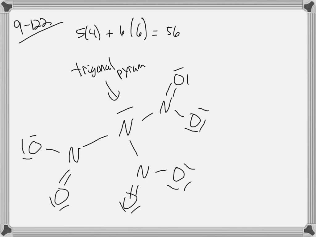 SOLVED:The molecule trinitramide, N(NO2)3, was first prepared in late ...