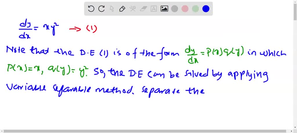 SOLVED:Use antidifferentiation and/or separation of variables to solve ...