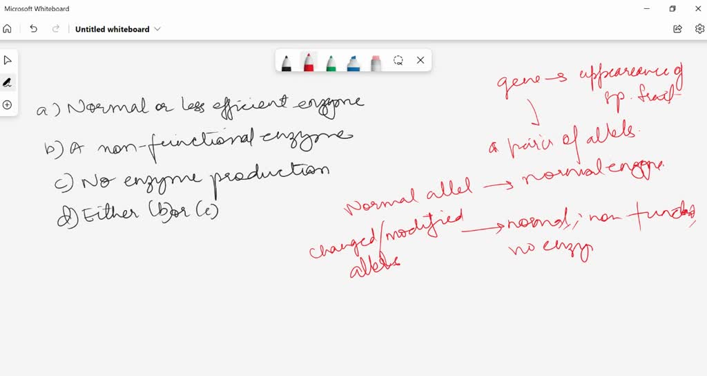 SOLVED:In the theoretical explanation of allelic interaction for ...