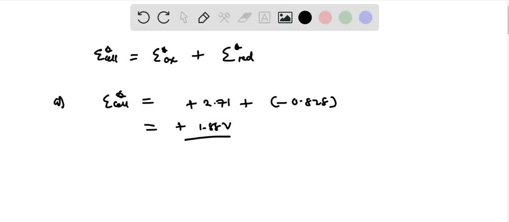 SOLVED:Using the data in Appendix G, calculate the values of Ecell ^∘ for the following ...