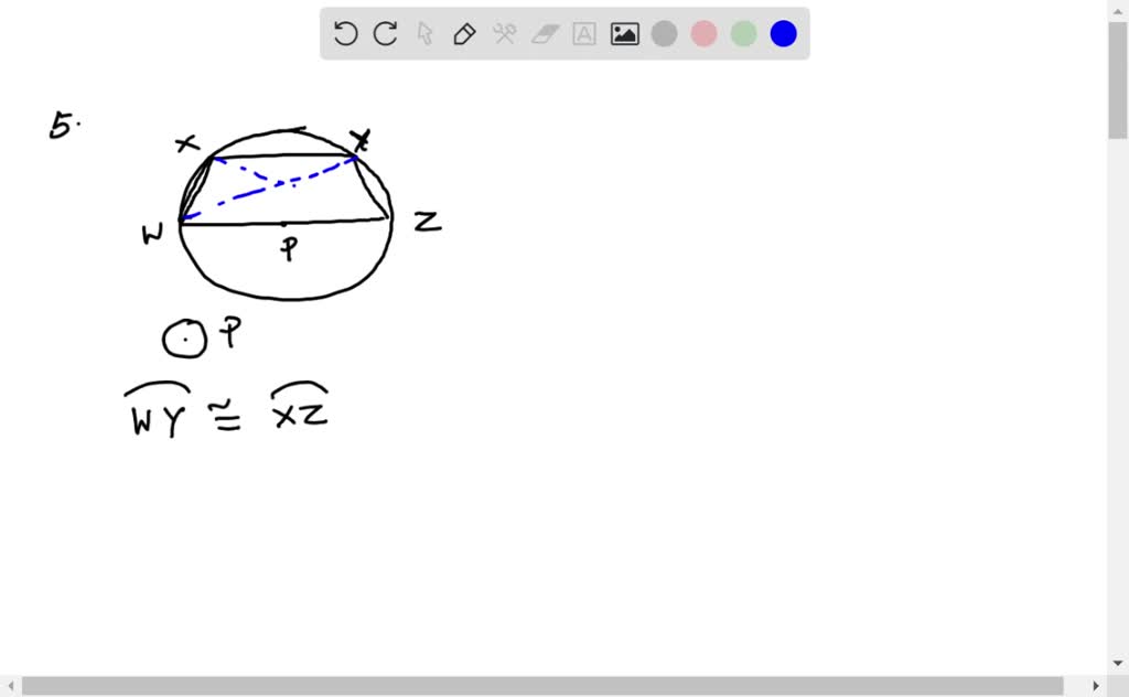 ⏩SOLVED:Given: ⊙P wY ≅xz Conclusion: W X ≅Y Z (GRAPH CAN'T COPY) | Numerade