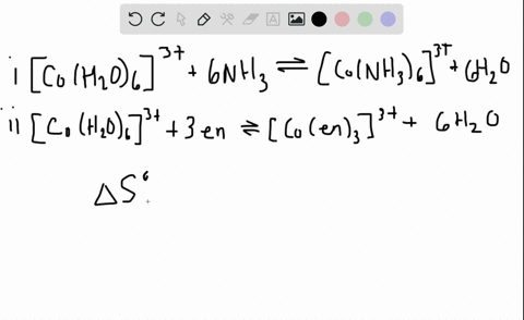 ⏩SOLVED:Consider the following two ligand exchange reactions: … | Numerade