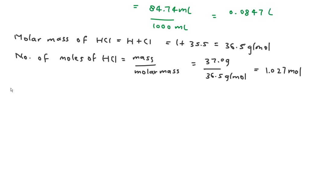 ⏩SOLVED:Commercially available concentrated hydrochloric acid is… | Numerade