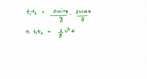 SOLVED:Two projectiles projected upwards from level ground, at same initial speeds have same ...