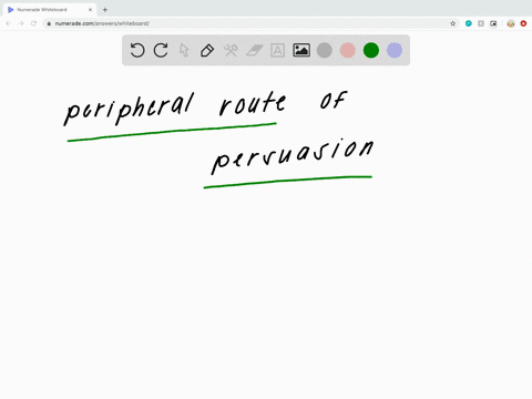 SOLVED:Examples of cues used in peripheral route persuasion include all ...