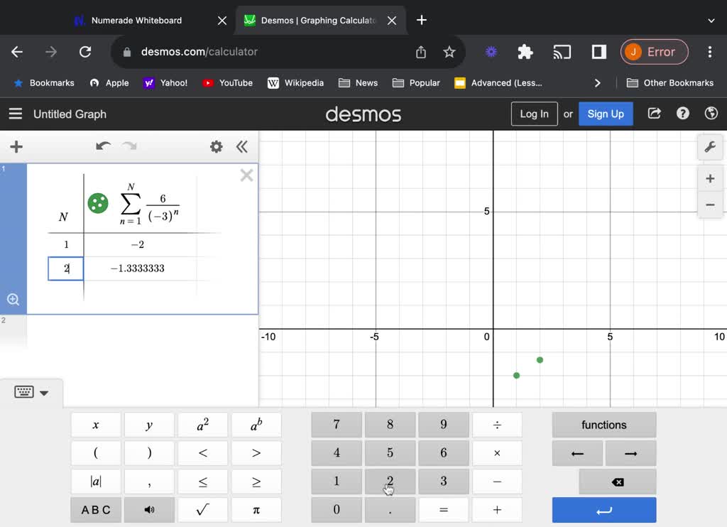 SOLVED:Find at least 10 partial sums of the series. Graph both the sequence of terms and the ...