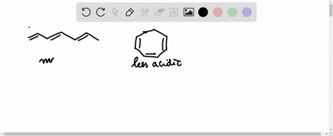 SOLVED: 1,3,5-Cycloheptatriene is even less acidic than 1,3,5 ...